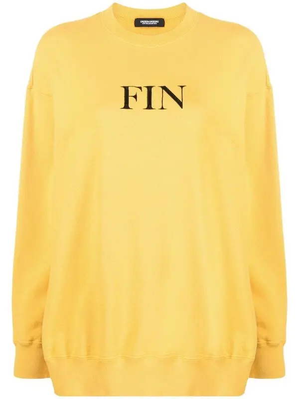 Undercover Graphic-print Cotton Sweatshirt - Yellow