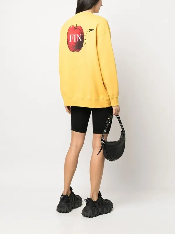 Undercover Graphic-print Cotton Sweatshirt - Yellow