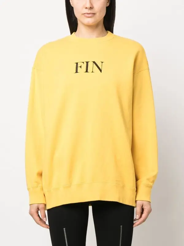 Undercover Graphic-print Cotton Sweatshirt - Yellow