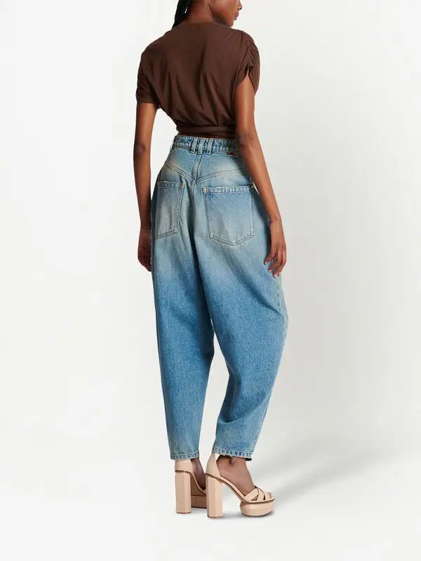 Balmain Knotted Cropped Top