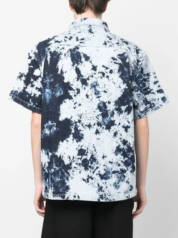 FERRARI Tie-dye Patterned Shirt