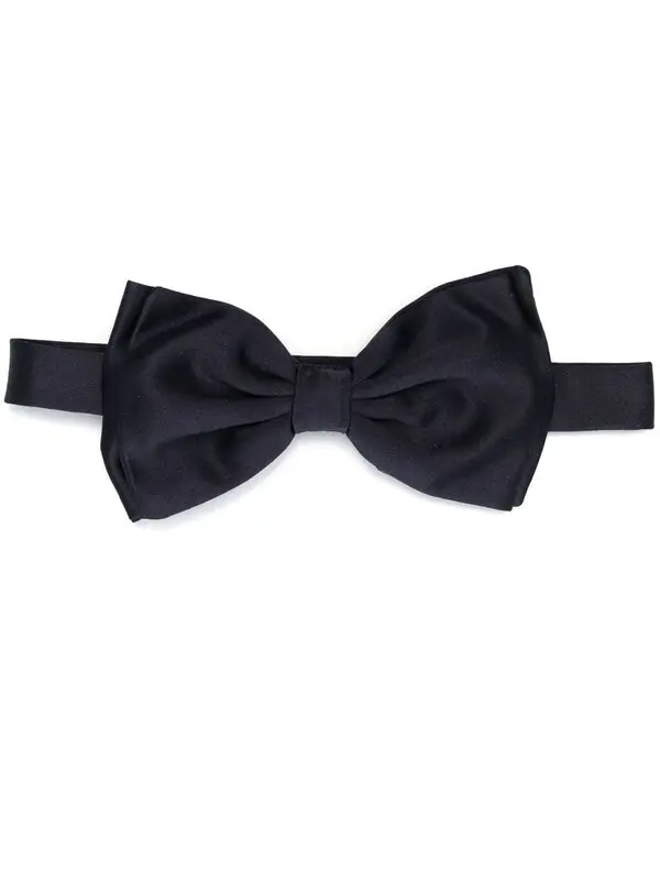 LARDINI Satin Bow Tie - Blue