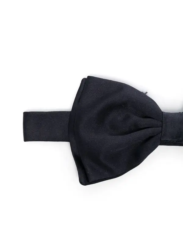 LARDINI Satin Bow Tie - Blue