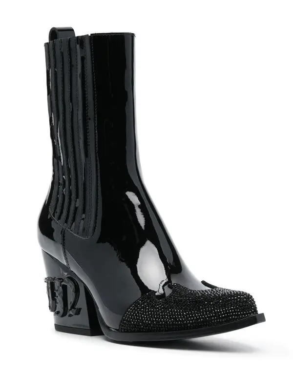 Philipp Plein Crystal-embellished Boots