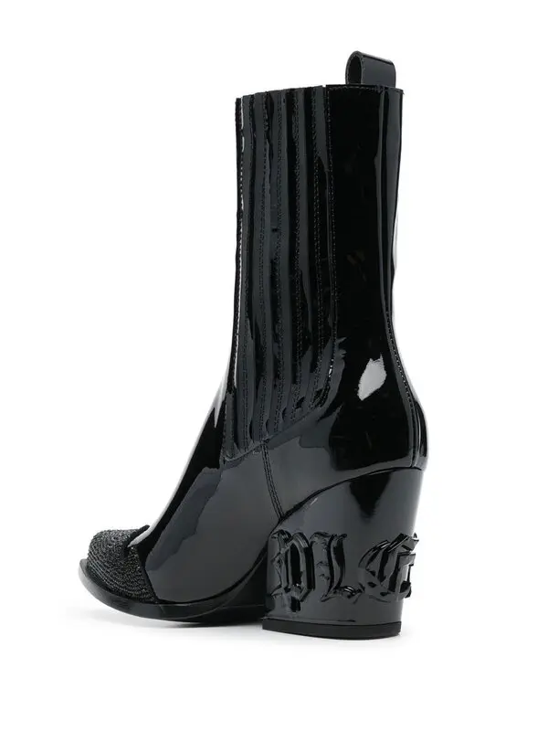Philipp Plein Crystal-embellished Boots
