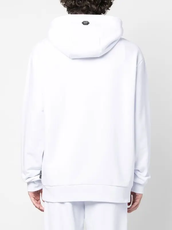 Philipp Plein Logo-print Hoodie - White