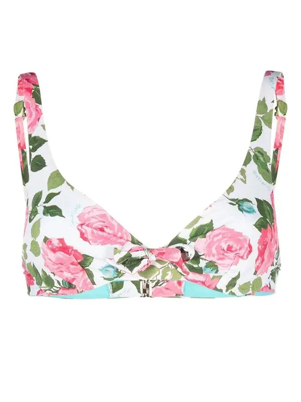 TWINSET Floral Bikini Top