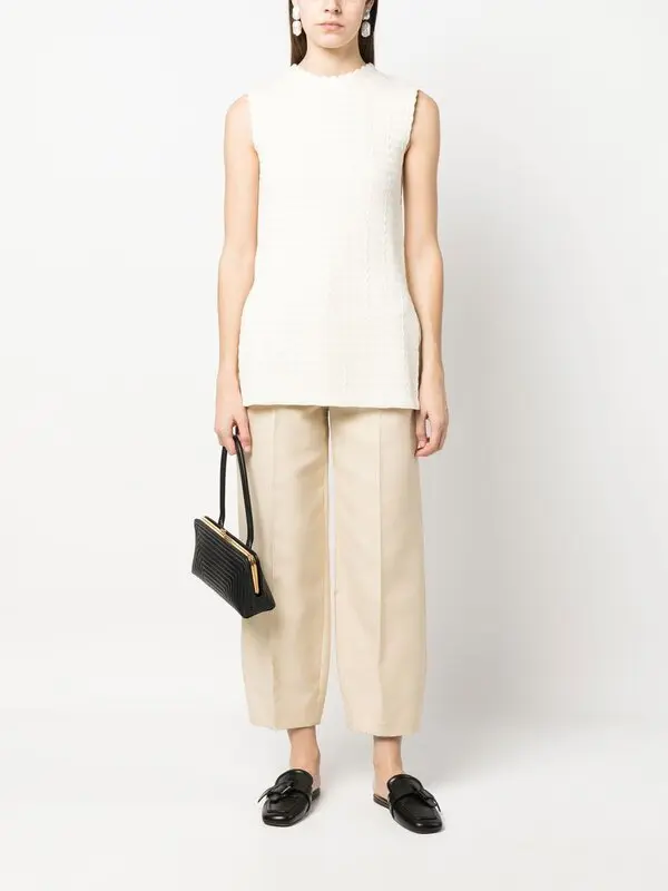 JIL SANDER Sleeveless Sweatshirt - White