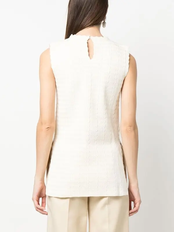 JIL SANDER Sleeveless Sweatshirt - White