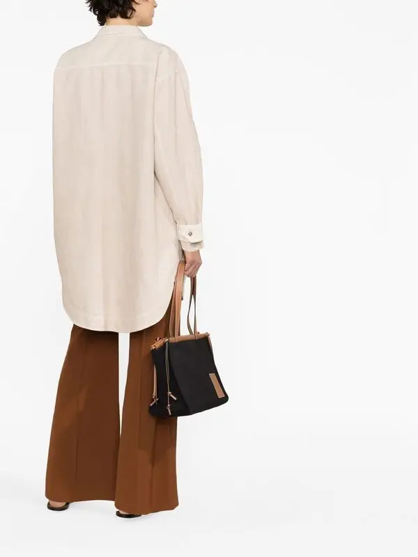 Brunello Cucinelli Cotton And Linen Oversized Shirt