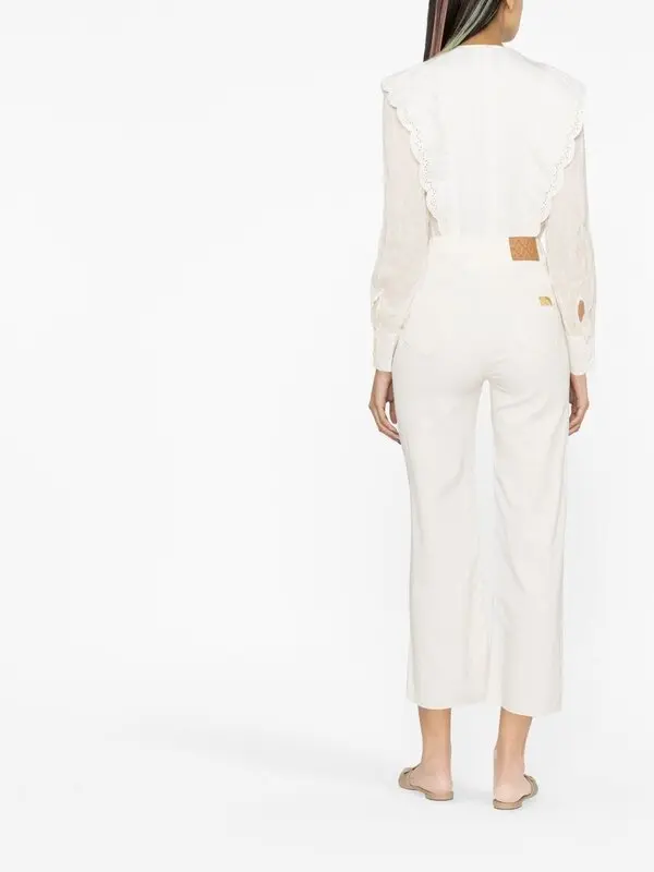 Elisabetta Franchi High-waisted Cropped Jeans