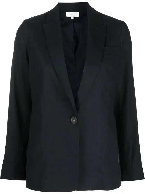 Vince Single-breasted Blazer - Blue