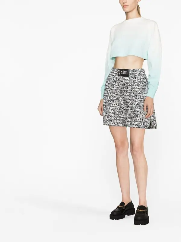 Palm Angels Waves-print Boxer Shorts