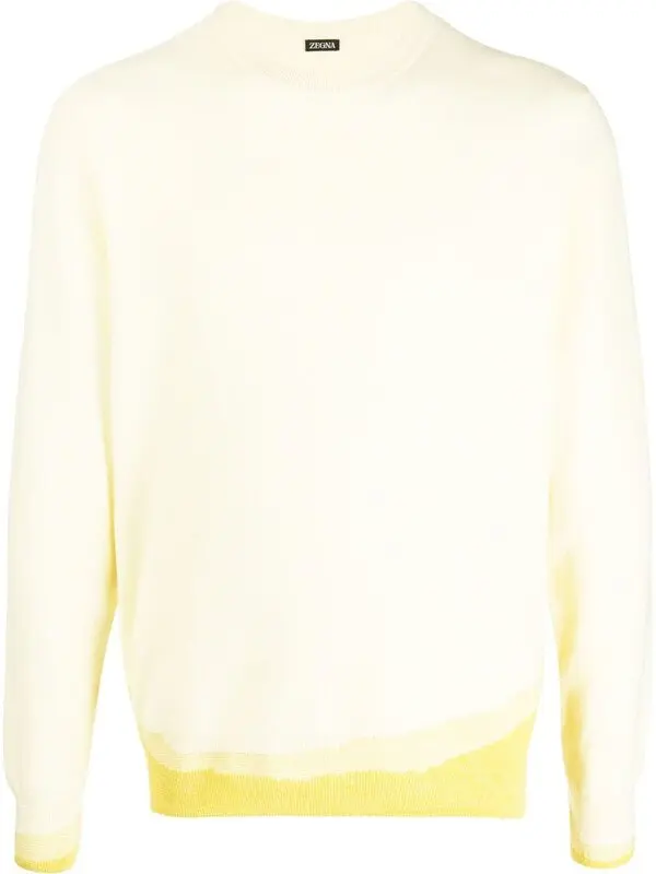 Zegna Ribbed-knit Crew Neck Sweatshirt