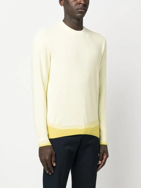 Zegna Ribbed-knit Crew Neck Sweatshirt