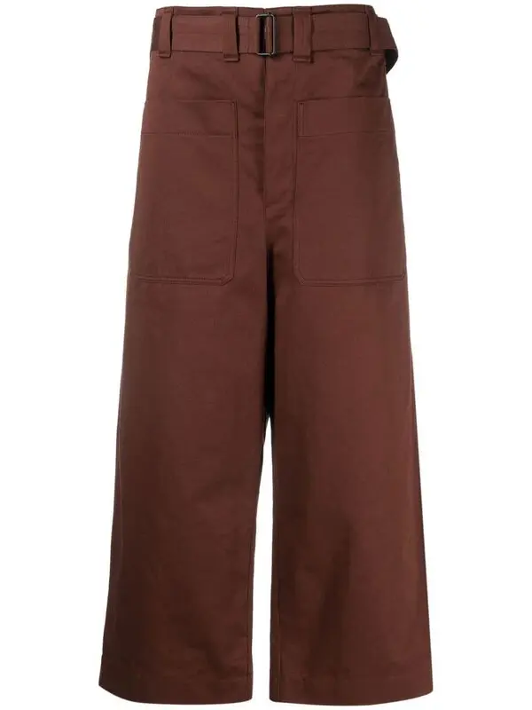 LEMAIRE Wide-leg Cotton-linen Trousers