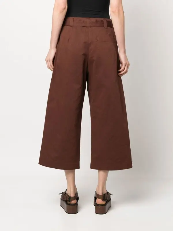 LEMAIRE Wide-leg Cotton-linen Trousers
