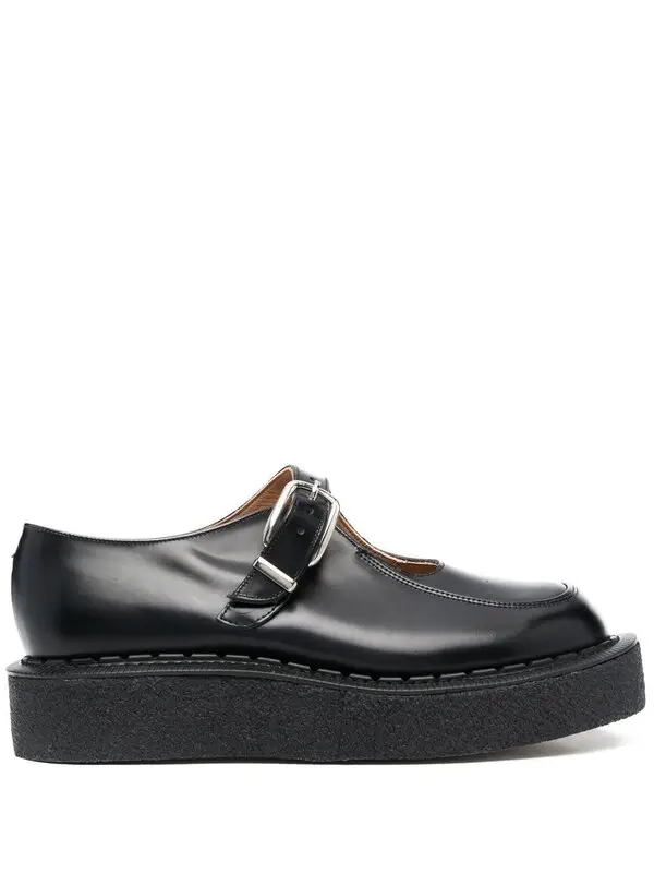 Comme Des Garçons Cut-out Monk Strap Flatform Shoes