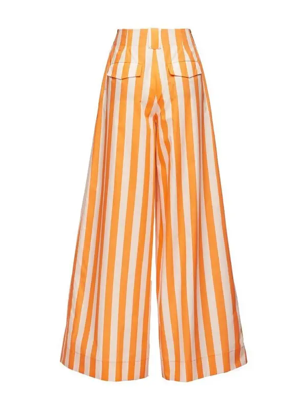 La DoubleJ Vertical-stripe Palazzo Trousers