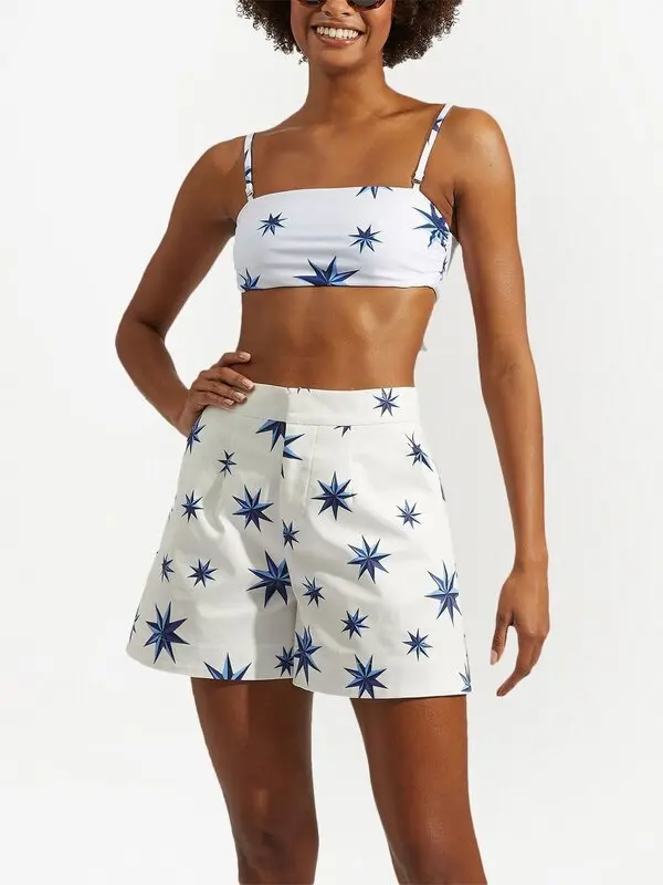 La DoubleJ Star Print Bandeau Top
