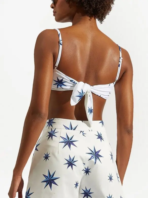 La DoubleJ Star Print Bandeau Top