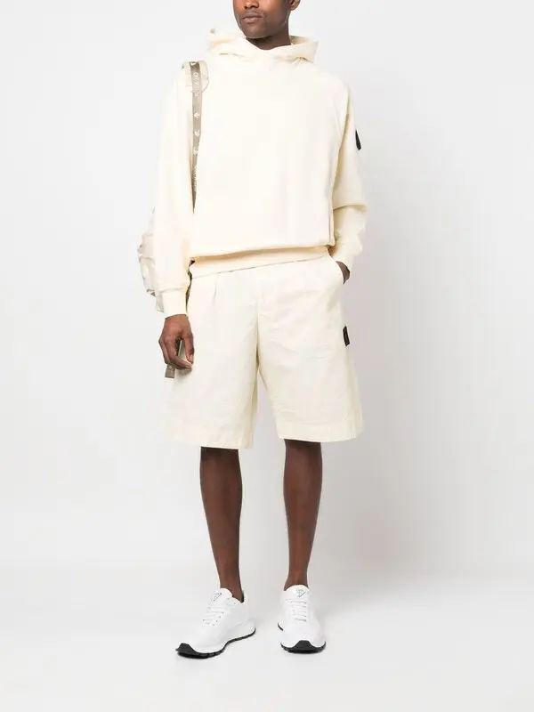 Stone Island Compass-patch Chino Shorts - Yellow