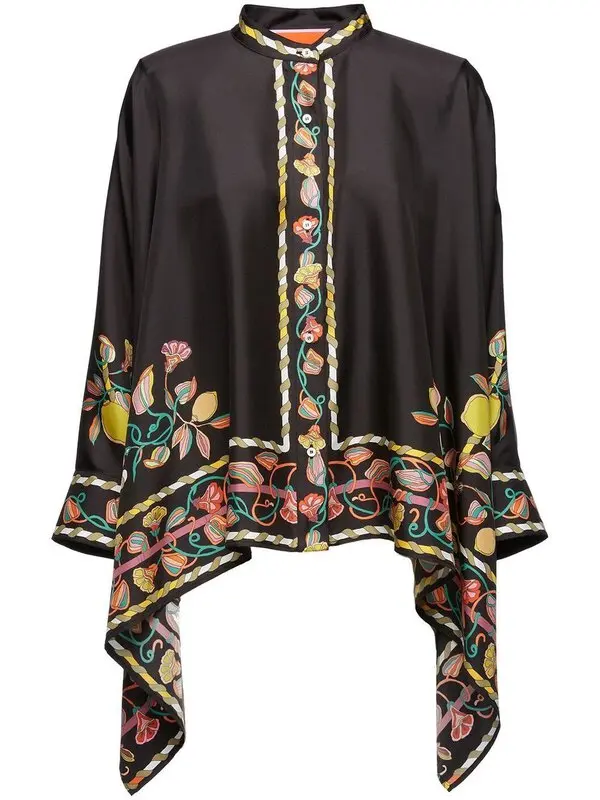 La DoubleJ Placée-print Foulard Shirt