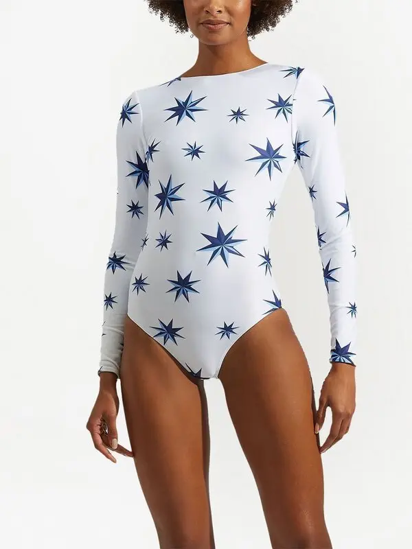 La DoubleJ Lakshmi Star-print Surf Suit - White