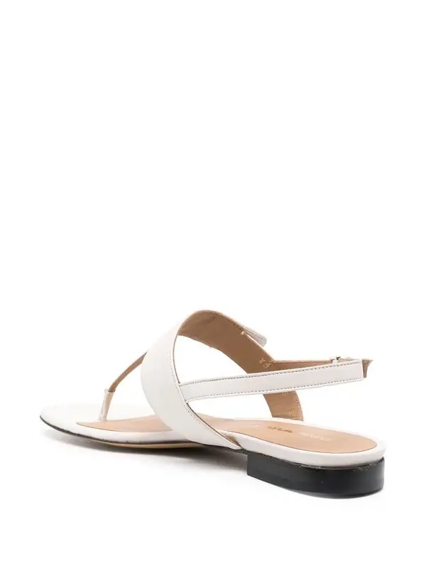 Emporio Armani Logo-plaque Leather Sandals