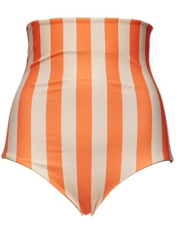 La DoubleJ High-waist Bikini Bottom - Orange
