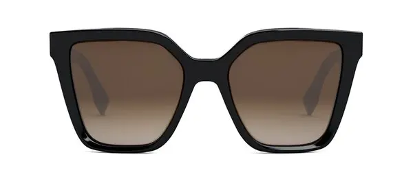 Fendi FE40086I 01F Sunglasses Black Square Frame, Brown Lenses Fendi Fendi FE40086I 01F Sunglasses Black Square Frame | Grailed main image 4