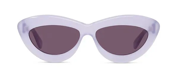 Loewe Curvy Lw 40096i 81y Cat Eye Sunglasses - Violet  display picture 3