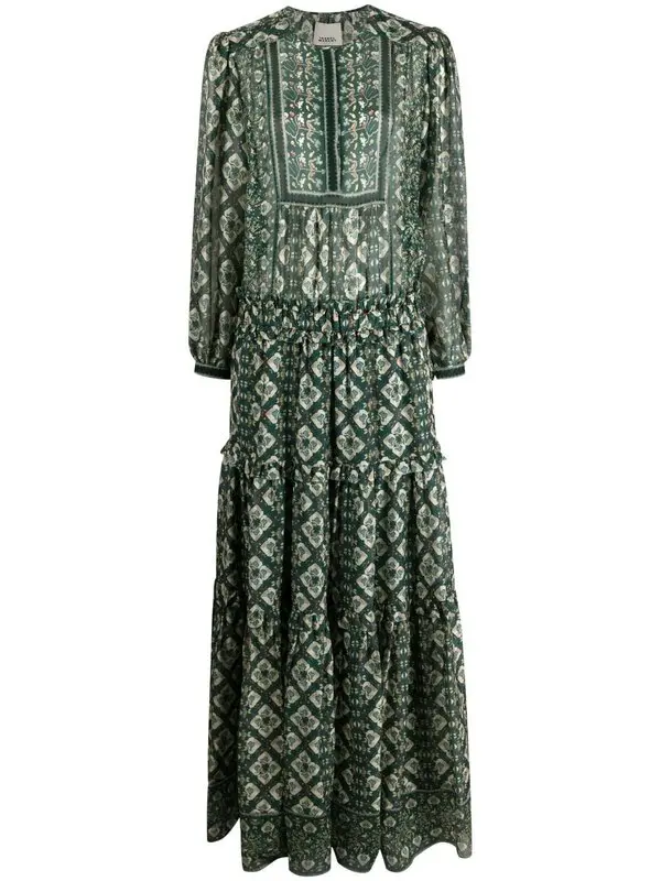 Isabel Marant Étoile Geometric-print Midi Dress