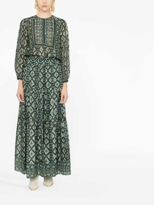 Isabel Marant Étoile Geometric-print Midi Dress