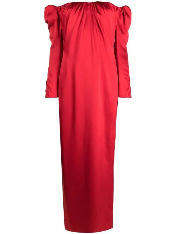 V:PM ATELIER Off-shoulder Long-sleeved Gown