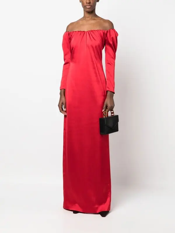 V:PM ATELIER Off-shoulder Long-sleeved Gown
