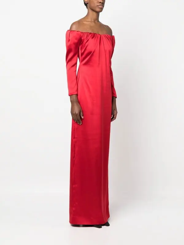 V:PM ATELIER Off-shoulder Long-sleeved Gown