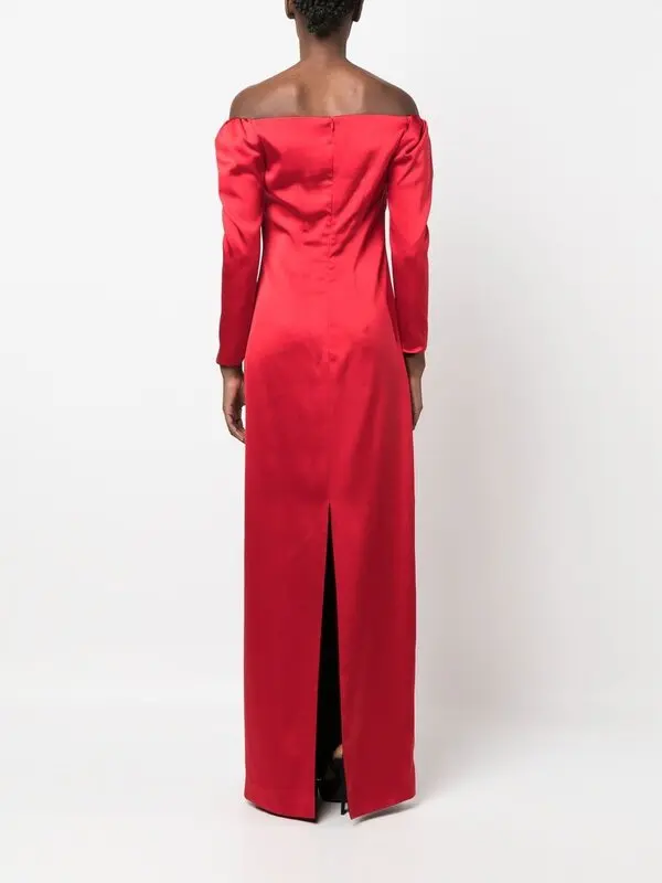 V:PM ATELIER Off-shoulder Long-sleeved Gown