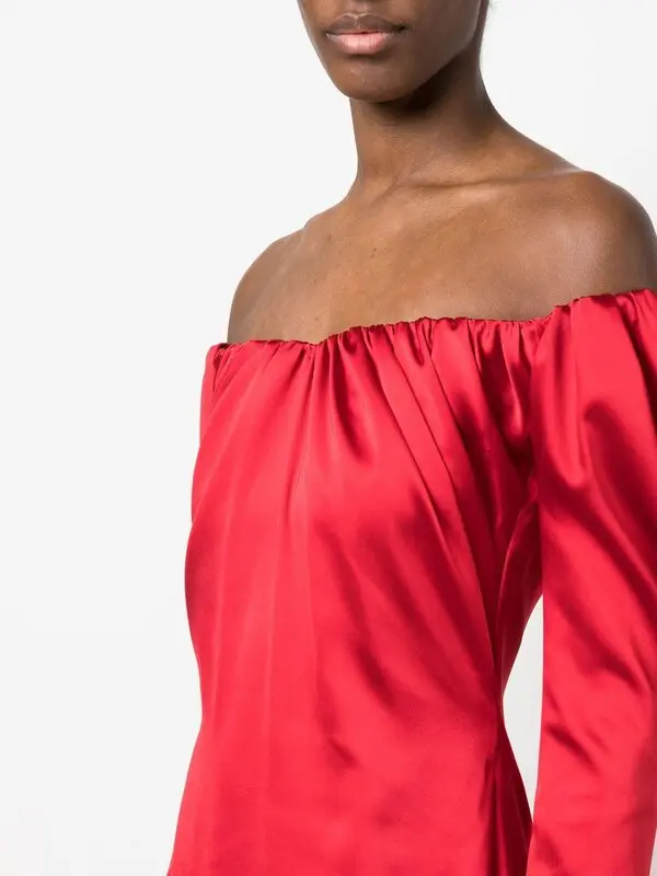 V:PM ATELIER Off-shoulder Long-sleeved Gown