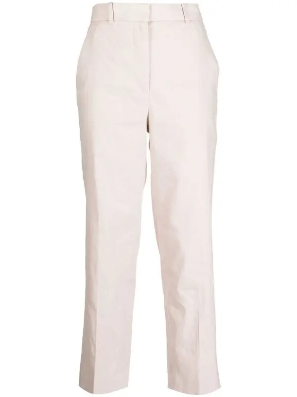 JOSEPH High-waisted Cropped Trousers - Pink