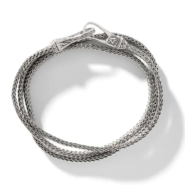 John Hardy Rata Chain 6mm Triple Wrap Bracelet