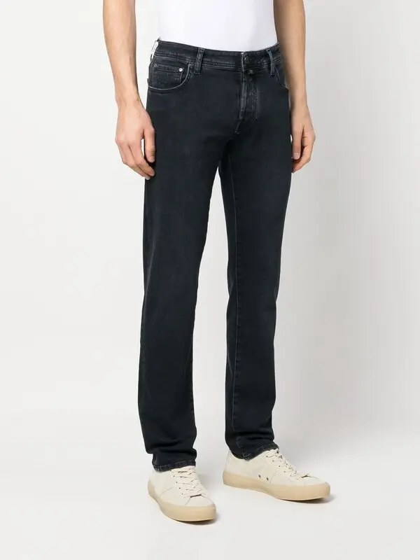 Jacob Cohen Straight-leg Jeans With Logo Patch