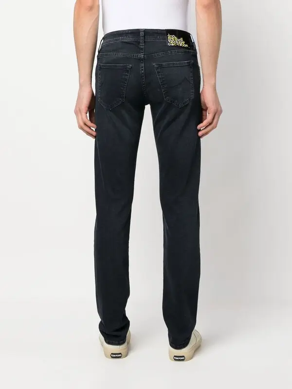 Jacob Cohen Straight-leg Jeans With Logo Patch