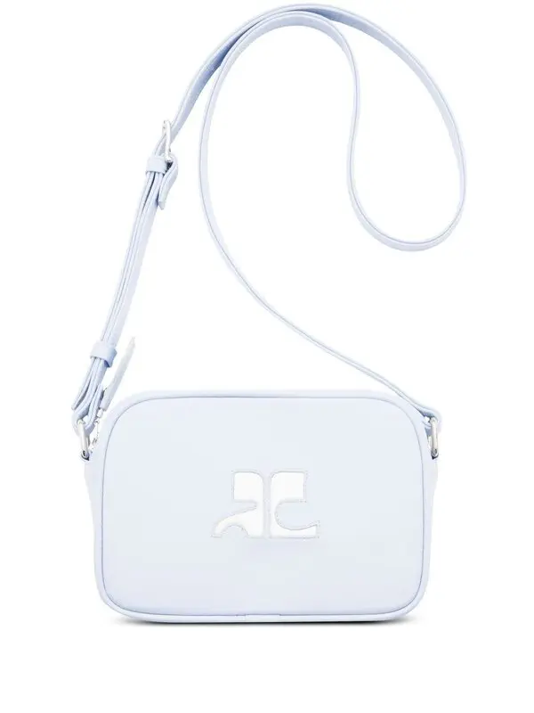 COURREGES Leather Camera Bag - Blue