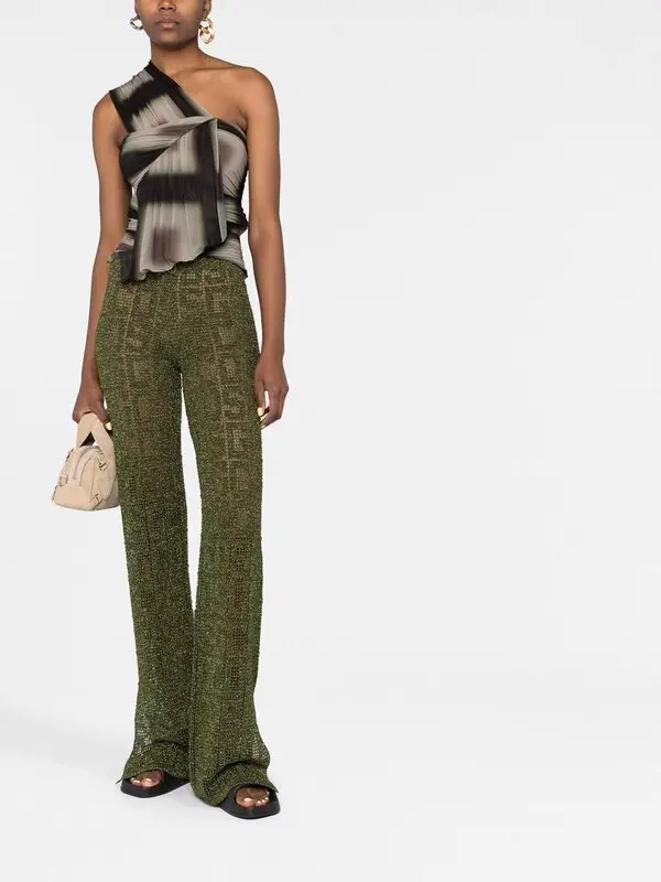 Gcds Logo-print Trousers - Green