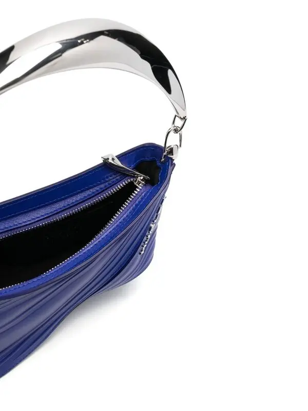 MUGLER Small Spiral Curve 01 Embossed Tote Bag