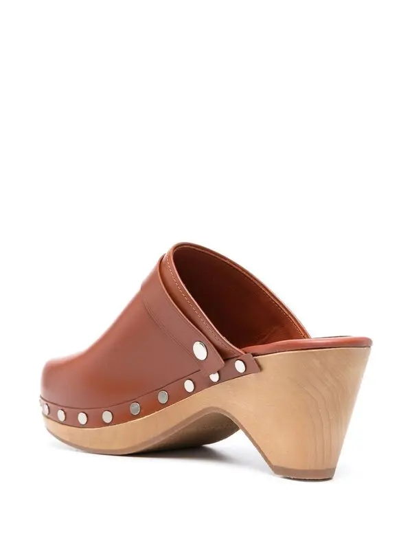 Isabel Marant Étoile Titya Leather Clogs - Brown