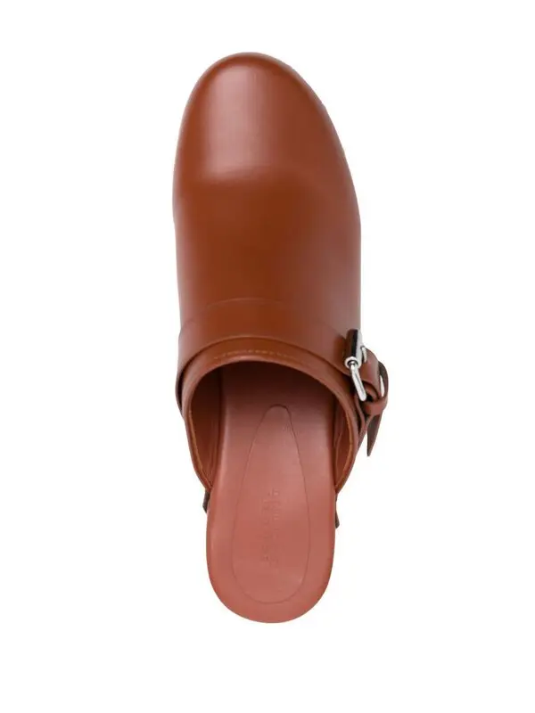 Isabel Marant Étoile Titya Leather Clogs - Brown