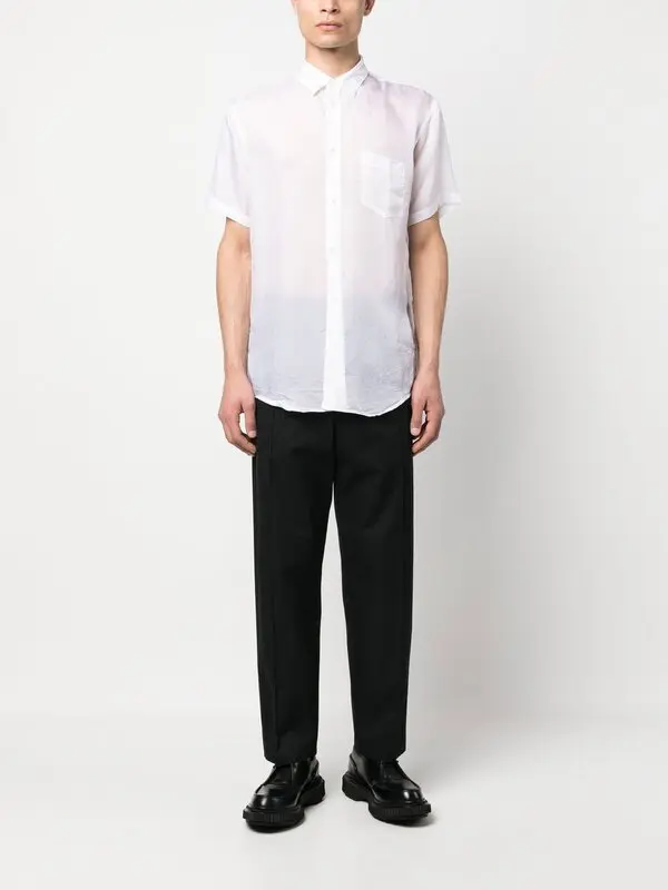 Comme Des Garçons Short-sleeves Classic-collar Shirt