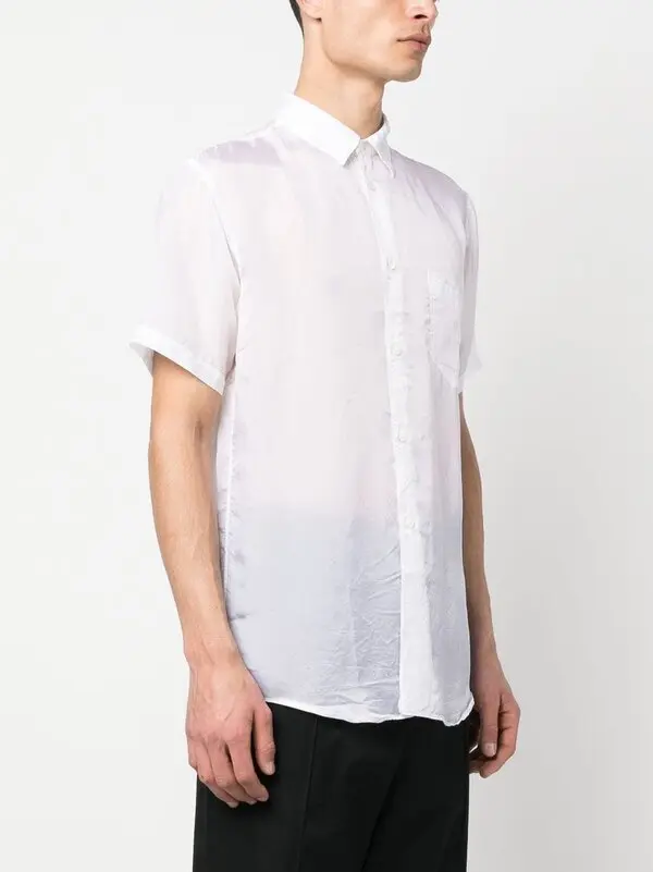 Comme Des Garçons Short-sleeves Classic-collar Shirt